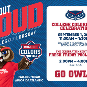 College Colors Day - Boca Raton - Florida Atlantic University