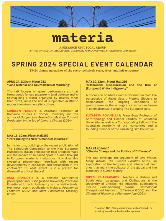 Materia: Dr. Rosi Braidotti (Utrecht University) - Stanford University