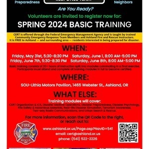 CERT Basic Training by Ashland Fire and Rescue - Southern Oregon University