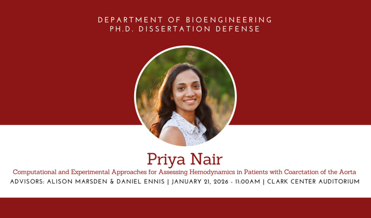 PhD Dissertation Defense: Priya Nair - Stanford University